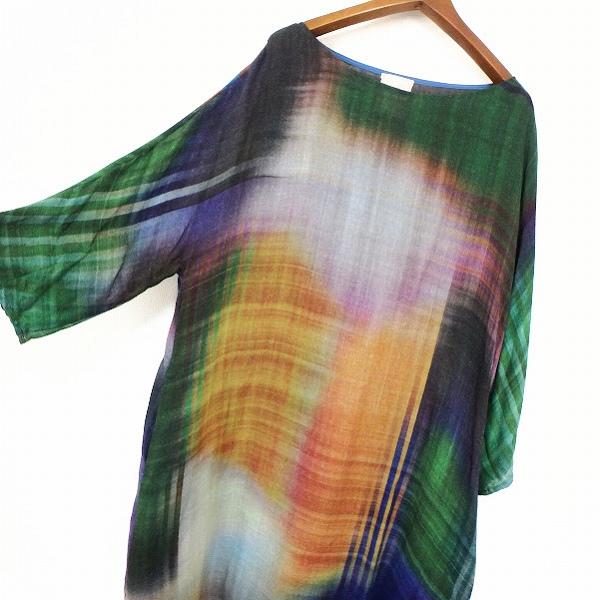 #anc シビラ Sybilla チュニック L マルチ 柄 ドルマンスリーブ レディース [911172] : アクイールヤフーショップ ...