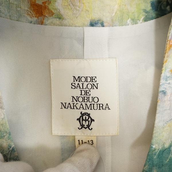 #snc ノブオナカムラ NOBUO NAKAMURA ワンピース 11-13 マルチ 花柄 金ボタン 七分袖 レディース [918030] : アクイールヤフーショップ - 通販 ...