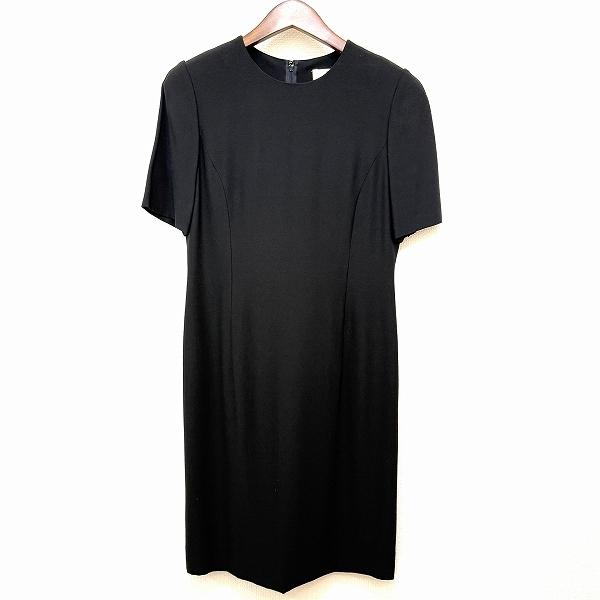 #snc 十仁プラザ JujinPlaxaCOUTURE ワンピース 40 黒 半袖 バックジップ ストール付き レディース [922706] : アクイールヤフーショップ - 通販 ...