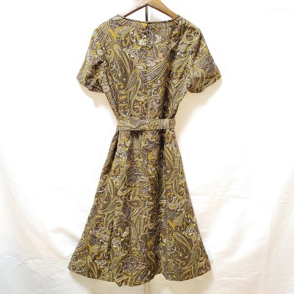 Leilian #snc レリアン ワンピース 9 茶 黄色 ペイズリー 半袖 レディース [926158] : アクイールヤフーショップ - 通販 - Yahoo!ショッピング