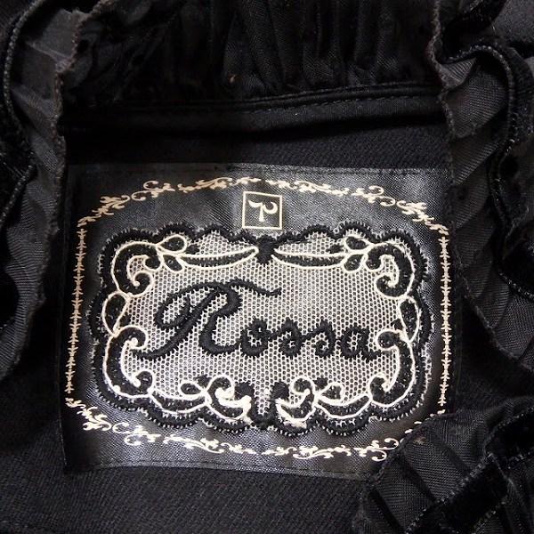 #anc インポートロッサ import Rossa ジャケット 42 黒 ラインストーン レース ビーズ 柄 レディース [932385] : アクイールヤフーショップ - 通販 ...