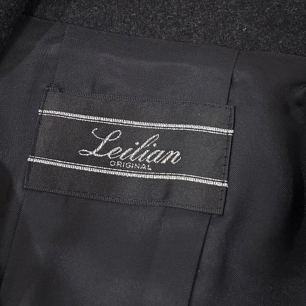 #wnc レリアン Leilian コート 11 チャコールグレー スタンドカラー ダブルボタン レディース [935503] : アクイールヤフーショップ - 通販 - Yahoo!ショッピング