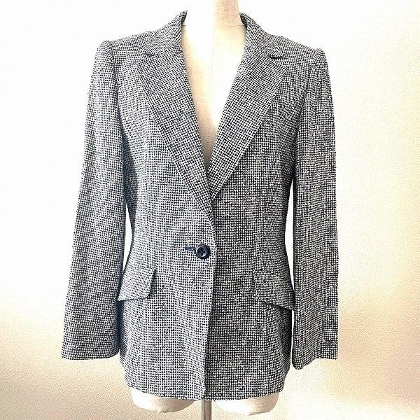 JUN ASHIDA #snc ジュンアシダ junashida ジャケット 7 紺 白 麻混 ツイード レディース [937010] : アクイールヤフーショップ - 通販 - Yahoo ...