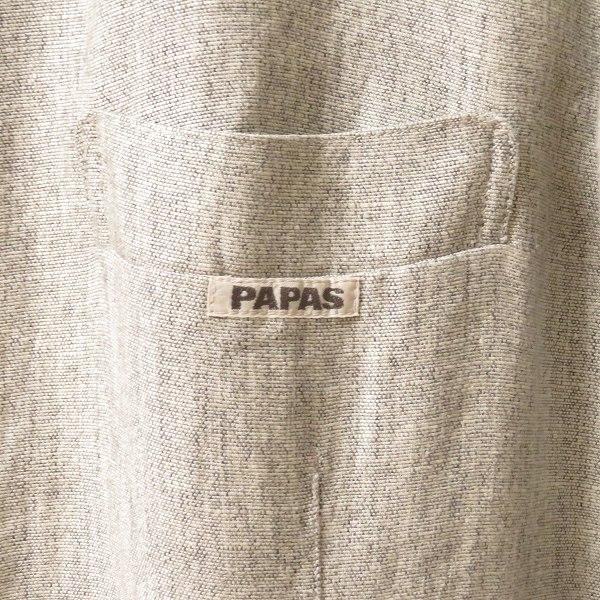#sxc パパス Papas ジャケット M グレー系 麻 ロゴ シンプル メンズ [937012] : アクイールヤフーショップ - 通販 - Yahoo!ショッピング