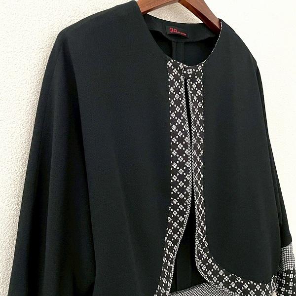 #anc シセンドウ ヒトシタムラ 詩仙堂 HITOSHI TAMURA カーディガン 黒 白 ちりめん ドルマン 鹿の子柄 レディース [947476] : アクイールヤフーショップ ...