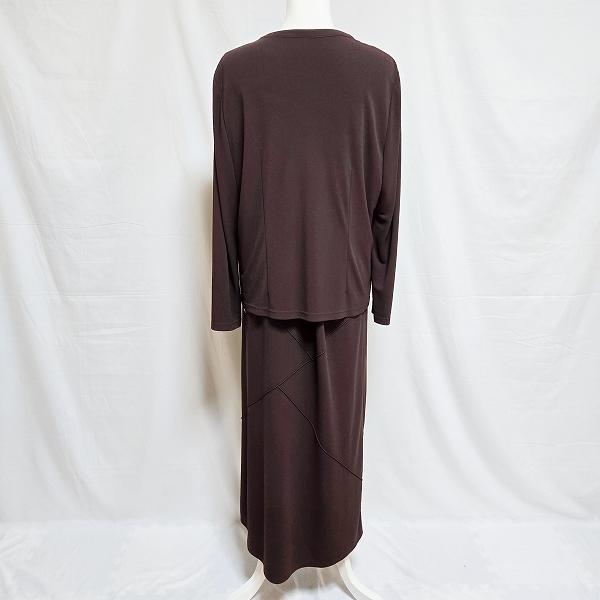 #anc レリアン Leilian セットアップ 13+ 茶系 ロング スリーピース スカートスーツ 薄手 半袖 Vネック 大きいサイズ レディース [957636] : アクイールヤフー ...