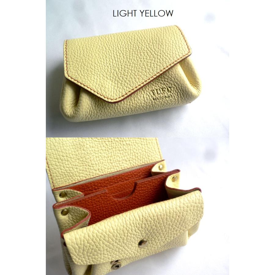 YUFU ユフ SAN HIDEAKI MIHARA サンヒデアキミハラ 牛革 折り財布 ミニウォレット YI24-WL-01S グレー イエロー グリーン トープ ブラック ...