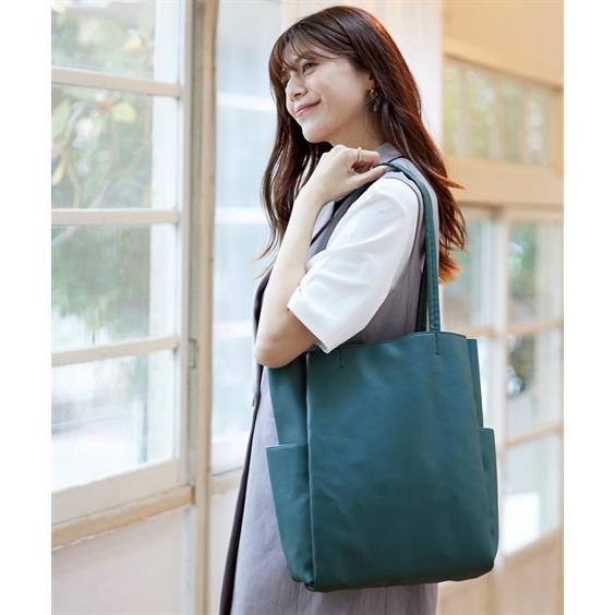 ニッセン バッグ（鞄） polka ポルカポルカ 収納上手になれるトート 手提げ 通学 通勤 お仕事 押し活 多ポケット A4対応 (アクアカルダ) : ACQUA CALDA - 通販 ...