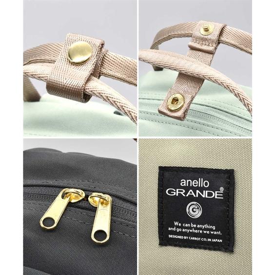 anello GRANDE バッグ（鞄） anelloGRANDE アネログランデ アネロ 10ポケット はっ水 ハンドル付 リュック A4対応 PC収納 13インチ PC (アクアカルダ ...