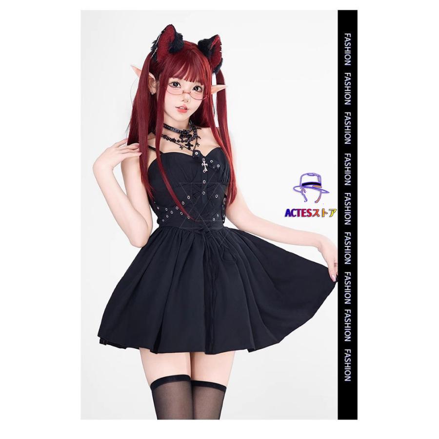 ワンピース ゴスロリ 黒 ドレス 衣装 服 ゴシック ロリータ ゴス ワンピース ゴスロリ 黒 ドレス 衣装 服 ゴシック ロリータ ゴス