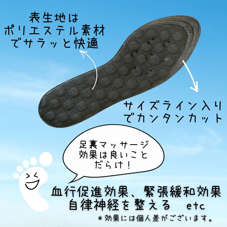 インソール 中敷き ツボ刺激 リフレクソロジー ツボ押し 男女 マッサージ 疲労回復 リラックス 抗菌 防臭 疲れ 対策 衝撃吸収 レディース ...