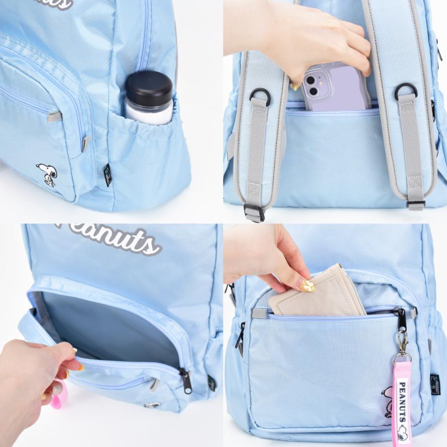 SNOOPY スヌーピー リュック リュックサック デイパック 20L a4 レディース 女子 通学 旅行 塾 大人 学生 子供 ママ かわいい キャラクター グッズ : Action ...