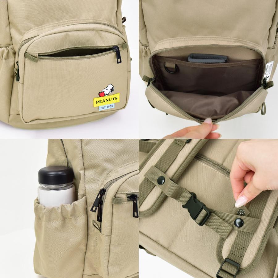 SNOOPY（スヌーピー） リュック デイパック 20L 大容量 a4 レディース メンズ 通勤 通学 旅行 お出かけ 大人 学生 子供 可愛い おしゃれ キャラクター : Action ...