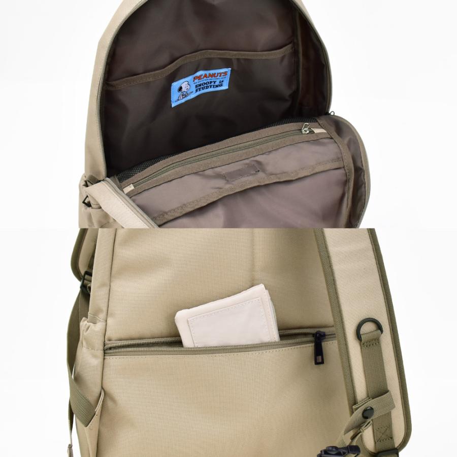 SNOOPY（スヌーピー） リュック デイパック 20L 大容量 a4 レディース メンズ 通勤 通学 旅行 お出かけ 大人 学生 子供 可愛い おしゃれ キャラクター : Action ...