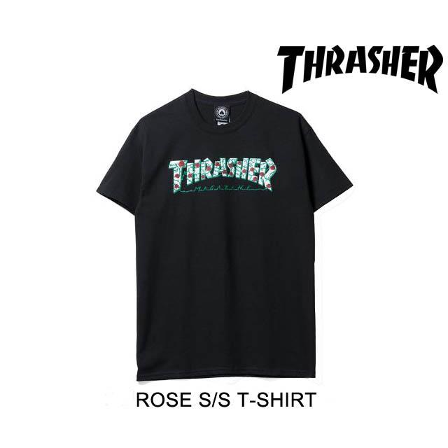 THRASHER スラッシャー Tシャツ ROSE S/S T-SHIRT BLACK : ACTIVE-BOARD - 通販 - Yahoo ...