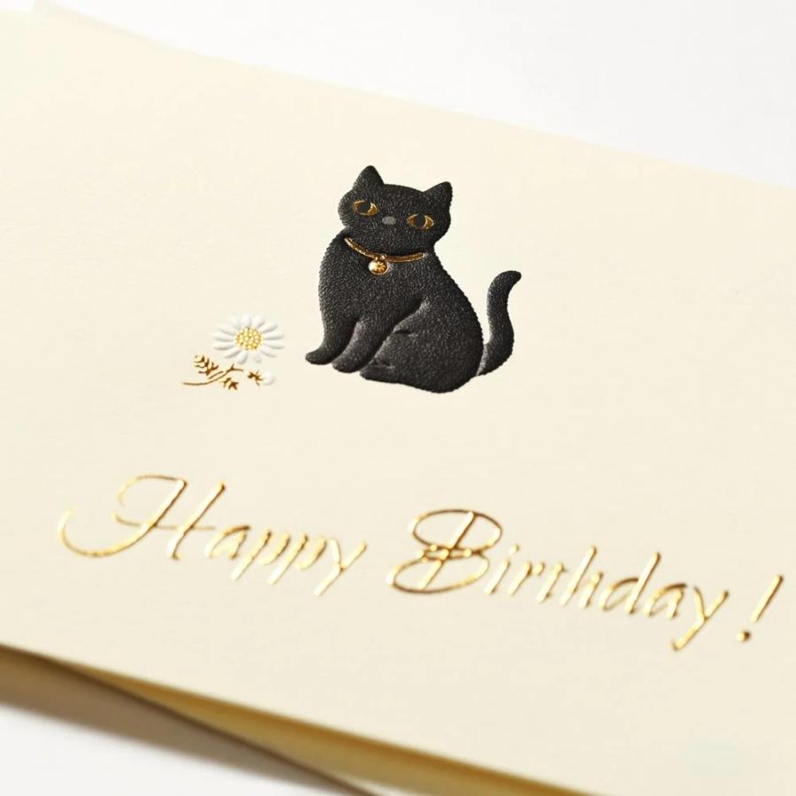 G.C.PRESS カード BIRTH キャット 004-96｜文房具 誕生日カード バースデーカード かわいい シンプル cat ねこ 上品 花 : アクティブサポート - 通販 ...