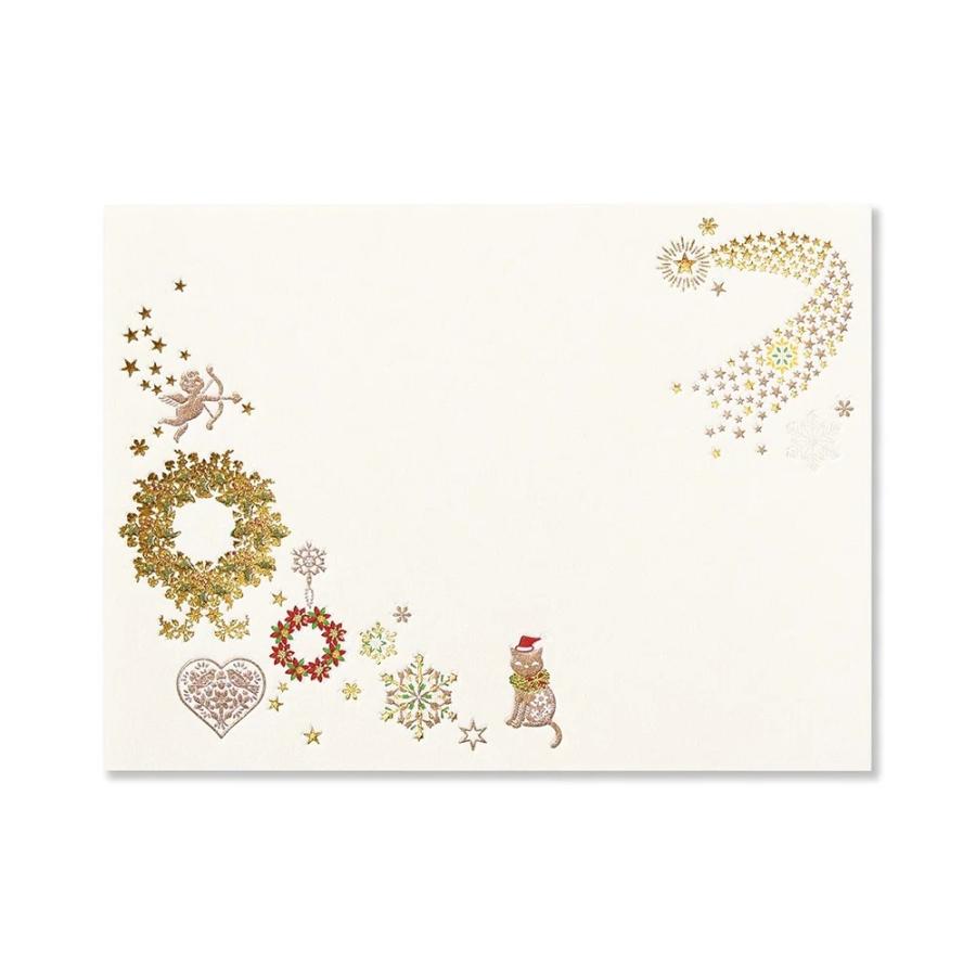 G.C.PRESS ふみ揃え便箋 メリークリスマス ゴールド 083-13 : 083-13 : アクティブサポート - 通販 - Yahoo!ショッピング