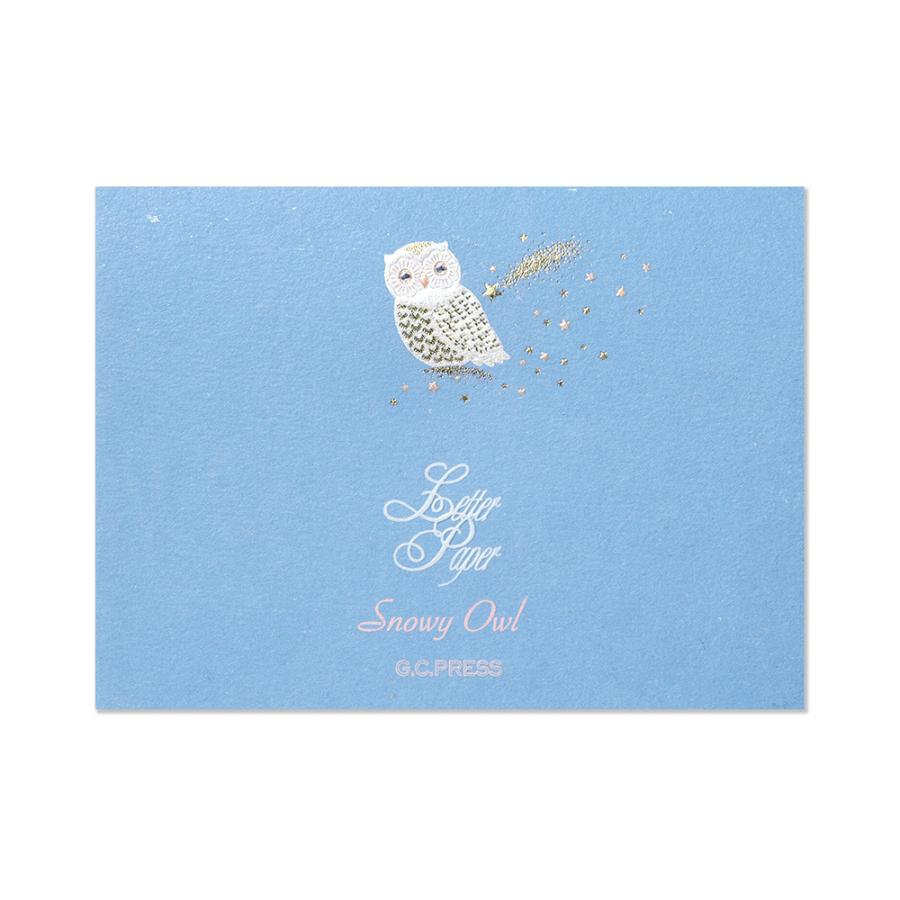 G.C.PRESS ふみ揃え便箋 シロフクロウ ブルー 084-63｜文房具 メッセージ グリーティング 母の日 父の日 動物 商売繁盛 梟 : アクティブサポート - 通販 - Yahoo ...