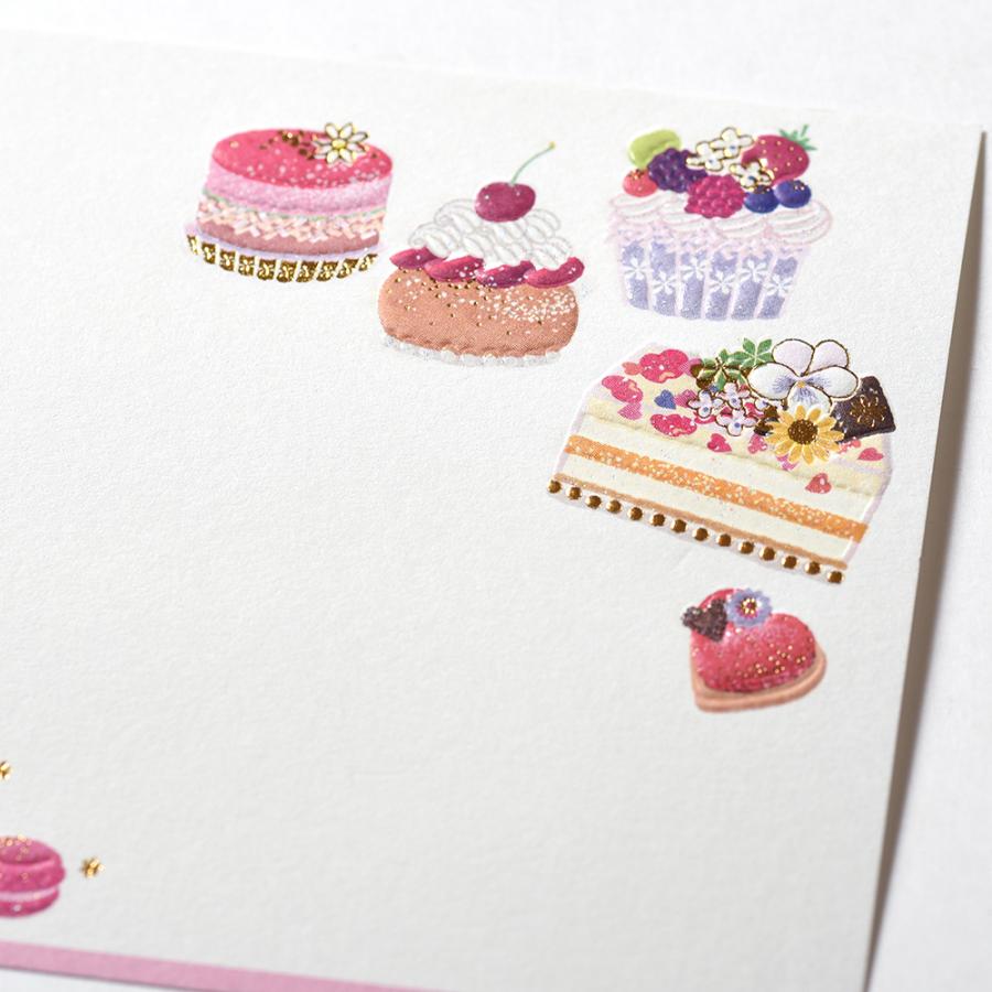 G.C.PRESS ふみ揃え便箋 スイーツ LIKE IT! 084-68｜文房具 グリーティングカード バースデーカード 珈琲 イラスト 母の日 父の日 お祝い お礼 : アクティブサポート ...