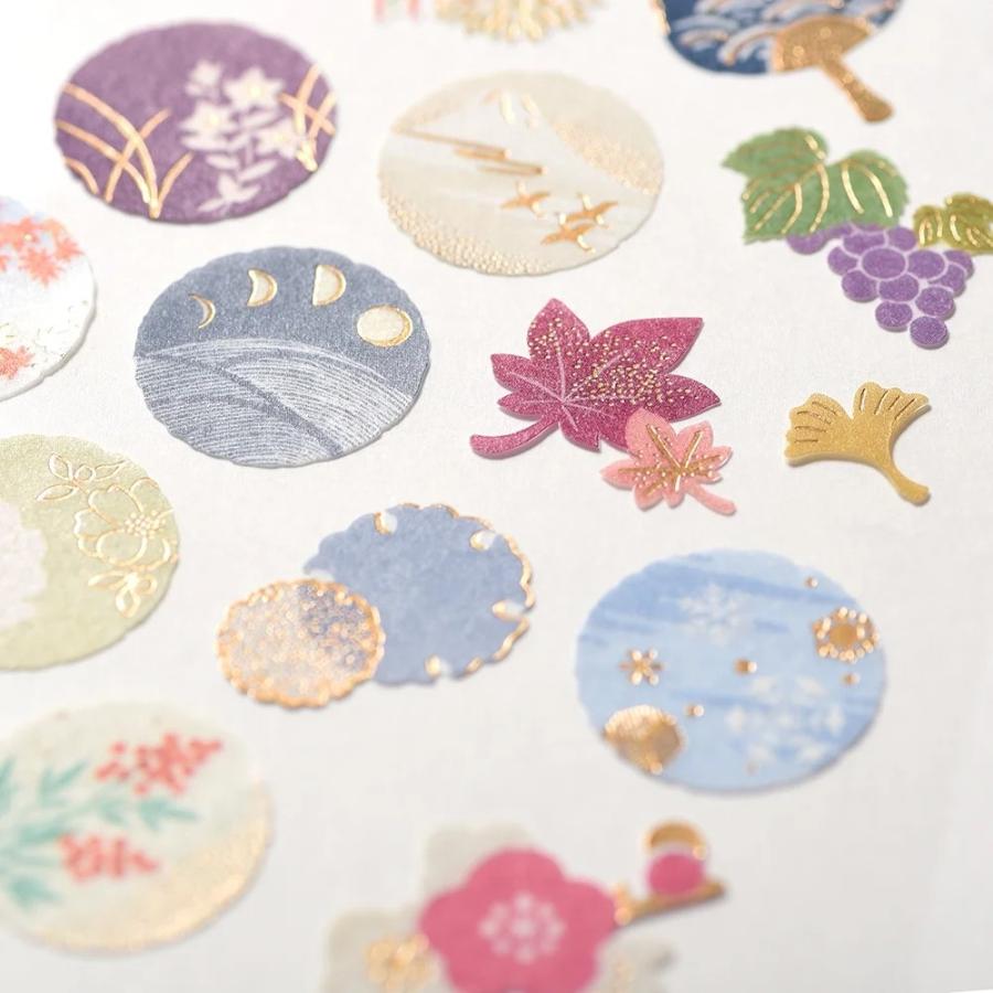 G.C.PRESS シール マスキング 四季いろ 141-12｜文房具 デコレーション 和柄 日本 風物詩 日本の風景 和風 マステ 花 植物 : アクティブサポート - 通販 - Yahoo ...