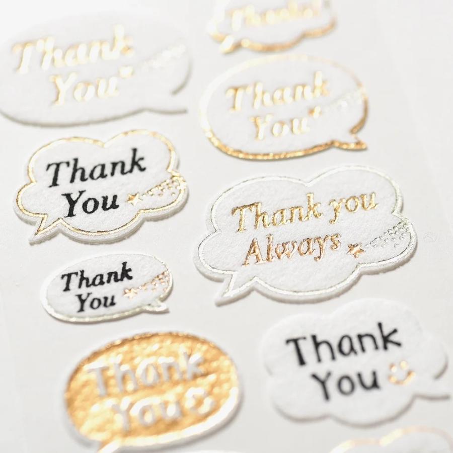 G.C.PRESS シール 起毛 THANK YOU 521-26｜文房具 デコレーション : アクティブサポート - 通販 - Yahoo!ショッピング