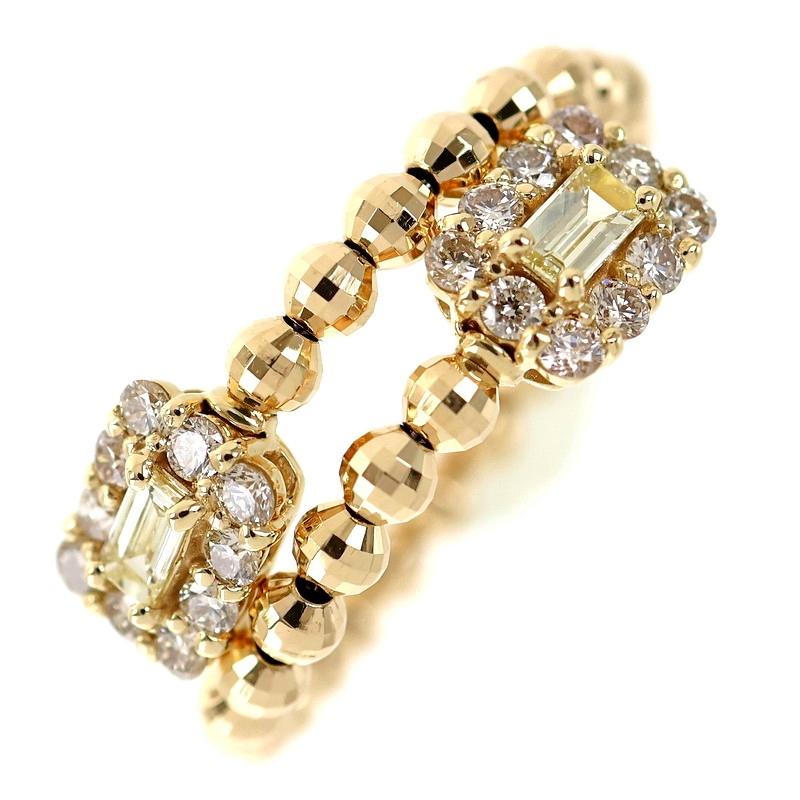 指輪 18金 K18YG コイルリング フリーサイズ 約8号〜 ダイヤモンド 0.50ct ミラーボールカット ジュエリー アクトワン : ACT ONE - 通販 - Yahoo!ショッピング