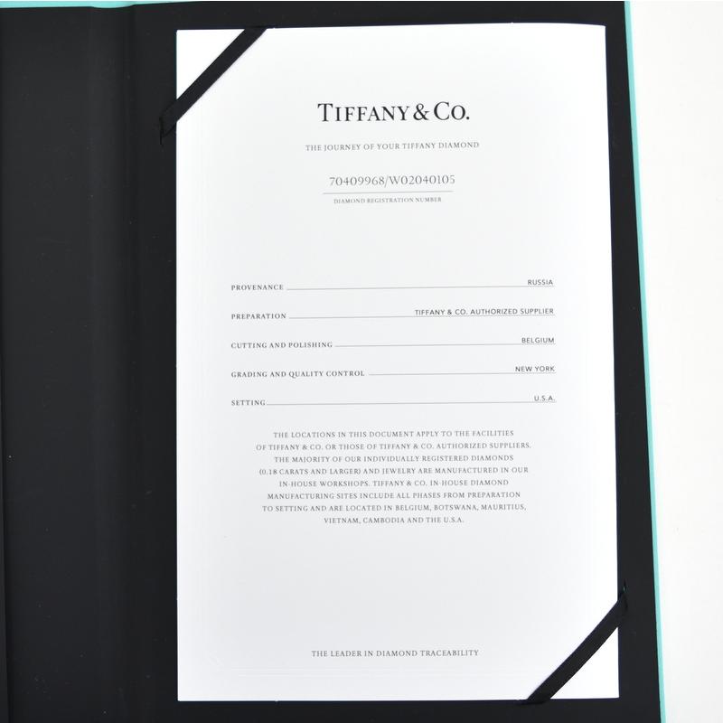 TIFFANY&Co. ティファニー ソリティア ダイヤ リング プラチナ Pt950 7号 ダイア 0.38ct I-VS1-3EX-None 婚約指輪 ジュエリー アクセサリー レディース ...