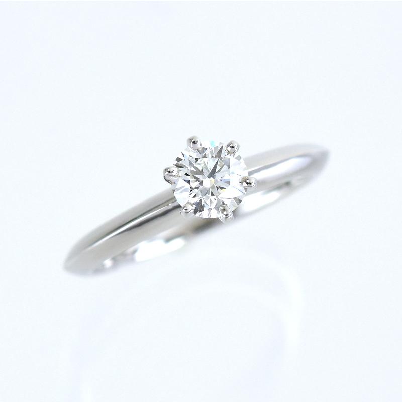 ティファニー ソリティア ダイヤ リング プラチナ Pt950 7号 ダイア 0.38ct I-VS1-3EX-None 婚約指輪 ジュエリー アクセサリー レディース アクトワン :223 ...