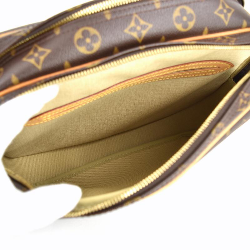 ルイヴィトン ショルダーバッグ モノグラム リポーター PM M45254 クロスボディ レザー ブラウン ファスナー開閉 レディース メンズ ...