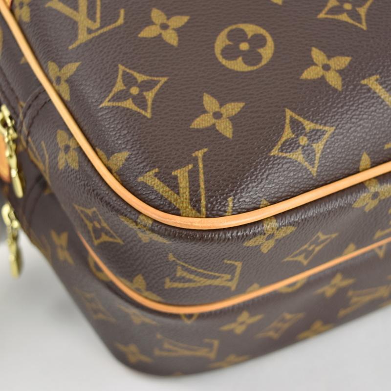 ルイヴィトン ショルダーバッグ モノグラム リポーター PM M45254 クロスボディ レザー ブラウン ファスナー開閉 レディース メンズ ...