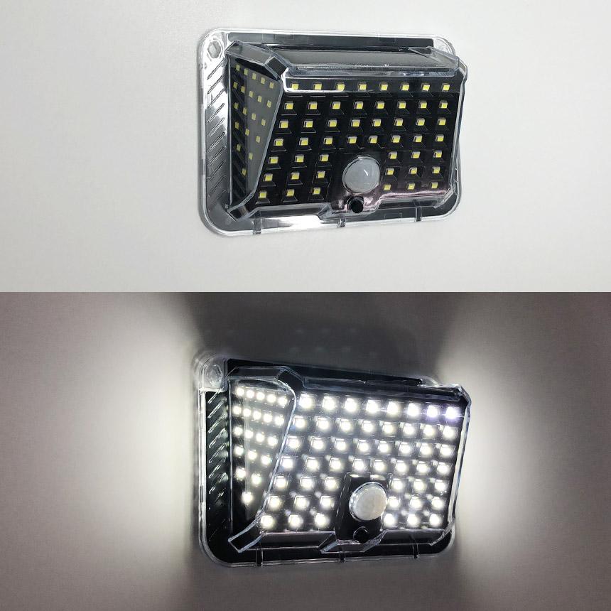 ソーラーライト 90LED センサーライト 防犯ライト ガーデンライト アウトドア ソーラー モーションセンサー 人感センサー 暗闇センサー セキュリ :f01-1a:ヒットショップ - 通販 ...