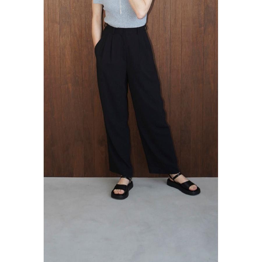CLANE クラネ / ベーシック タック パンツ - BASIC TUCK PANTS BLACK : ADDICT - 通販 - Yahoo!ショッピング