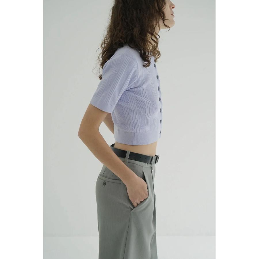 CLANE クラネ / ファイスリブ ニット カーディガン - W FACE RIB KNIT CARDIGAN PURPLE : ADDICT - 通販 - Yahoo!ショッピング