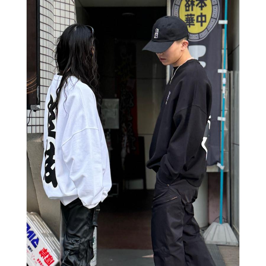JieDa SALE 70%OFF JIEDA ジエダ 23AW KANJI SWEAT (WHITE) 自枝 JieDa SALE 70%OFF JIEDA ジエダ 23AW KANJI SWEAT (WHITE) 自枝