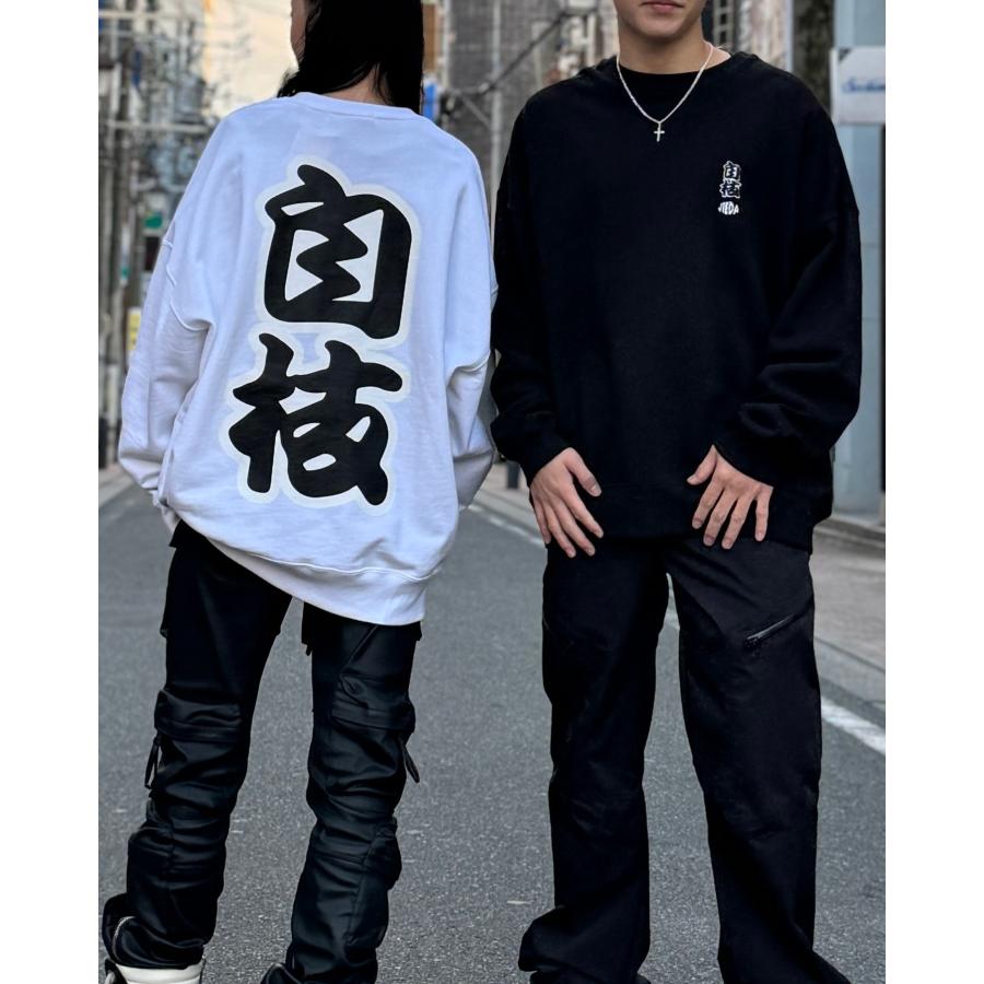 JieDa SALE 70%OFF JIEDA ジエダ 23AW KANJI SWEAT (WHITE) 自枝 JieDa SALE 70%OFF JIEDA ジエダ 23AW KANJI SWEAT (WHITE) 自枝