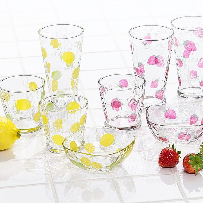 ADERIA グラス おしゃれ かわいい フルーツドロップ フリーカップ 275ml 日本製 1個箱入 | プレゼント ギフト ガラス 食器 コップ イチゴ レモン : アデリア ヤフー ...