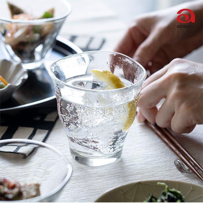 ADERIA グラス おしゃれ 240ml ゆらら フリーカップ アデリア 日本製 3個入 | 和 ガラス 冷茶グラス セット ミニ コップ 食器 業務用 来客用 : アデリア ヤフー ...