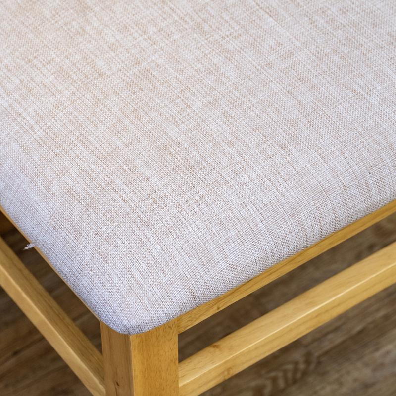 ダイニングチェア 2脚セット 木製 イス 合皮 ファブリック 座面高め44cm 組立式 シンプル KMT-01FBE ファブリック(布)・ベージュ(FBE) : サカベ公式アドホックスタイル ...