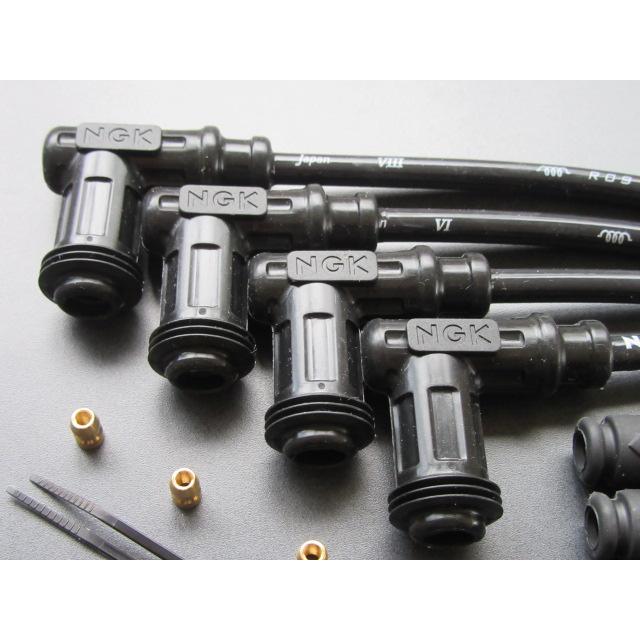 送料無料 L4K NGK パワーケーブル 4セット カワサキ Z750GP Z750LTD Z750スペクター プラグ プラグコード :L4K ...