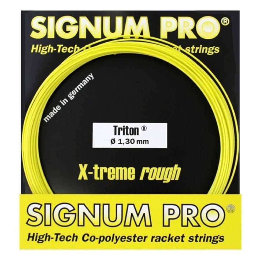 シグナムプロ SIGNUM PRO テニスガット 単張り トリトン（Triton） 130 レモンイエロー triton130 : テニス ...