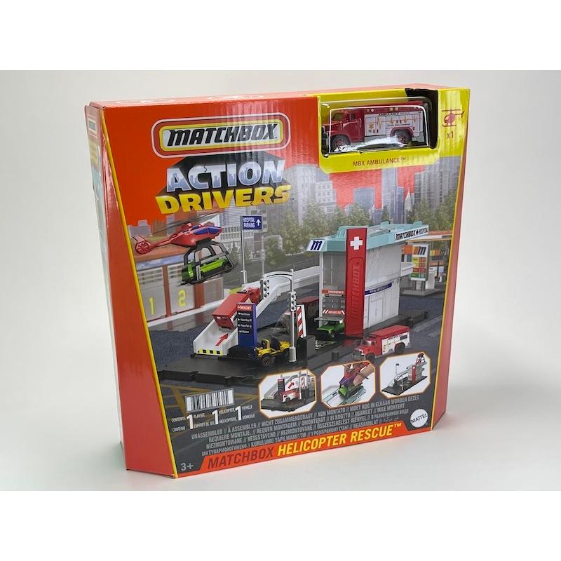 MATCHBOX ACTION DRIVERS HELICOPTER RESCUE MBX AMBULANCE :mb3:アド イング プラス ...