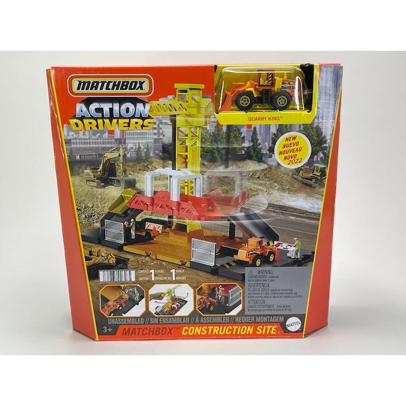 マッチボックス MATCHBOX ACTION DRIVERS CONSTRUCTION SITE QUARRY KING 箱に凹みあり ...