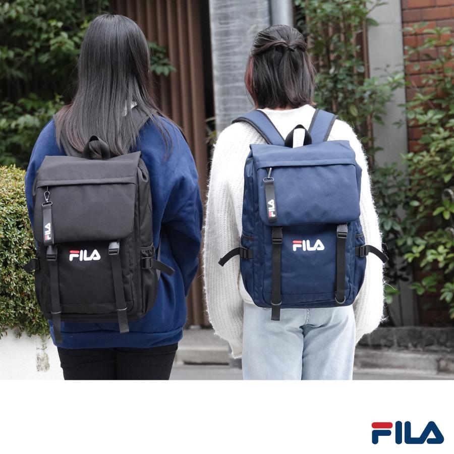 FILA 8FB092 当店限定 No Shake ロゴ刺繍フラップリュック FILA 8FB092 当店限定 No Shake ロゴ刺繍フラップリュック