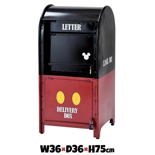 宅配ボックス ミッキー 戸建て 後付け ポスト一体型 W36×D36×H75cm かわいい ディズニー レトロ : mickybox : AdoorZ - 通販 - Yahoo!ショッピング