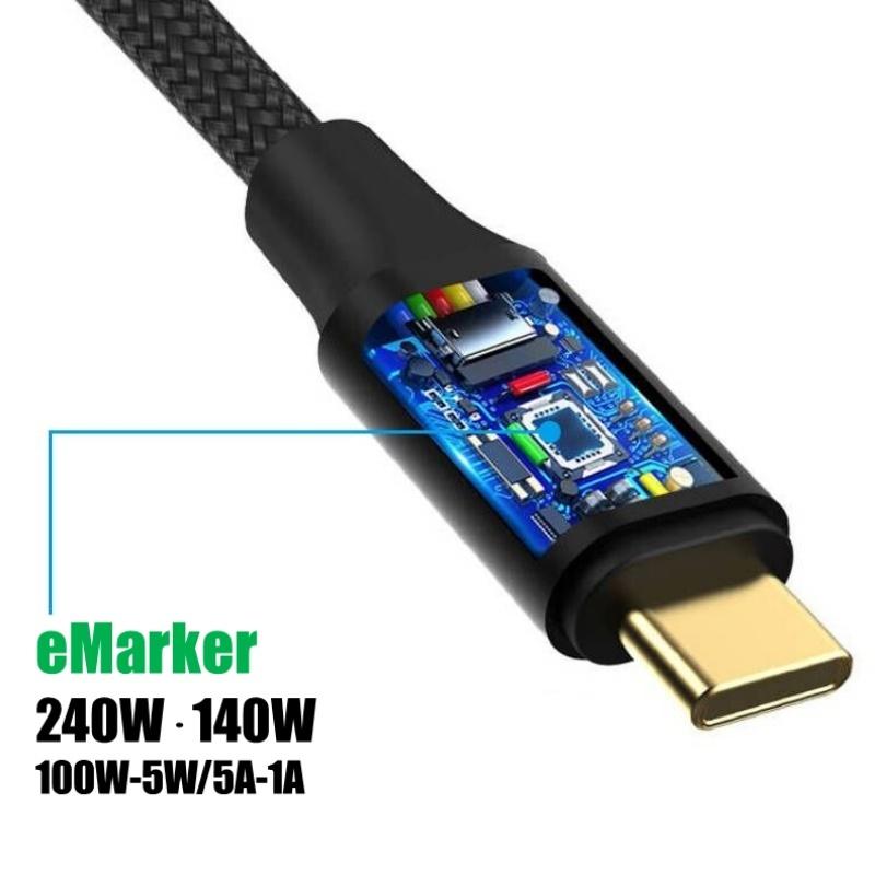 アドテック 240W eMarker搭載 USB4 Gen3（40Gbps）USB Type-C ケーブル PD3.1 48V/5A対応 8K/60Hz APC-V124CC-PD31U4G3 ...