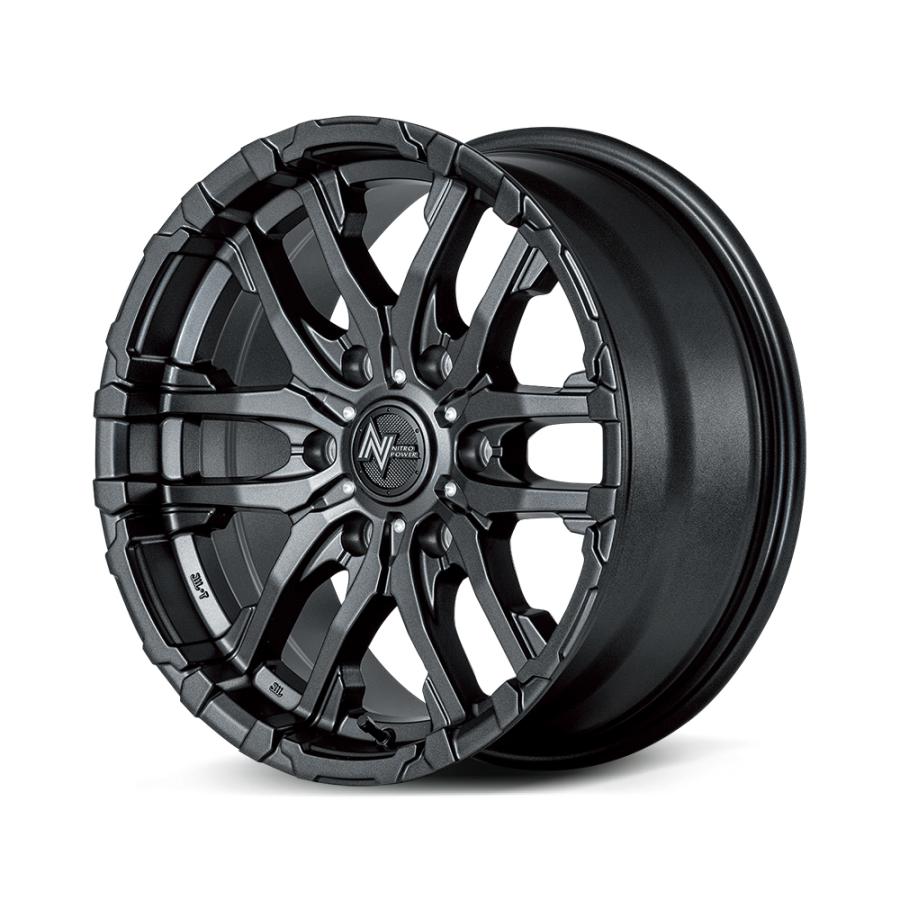 NITRO POWER MID NITORO POWER M26 CROSSFANG ナイトロパワー 8J-17 6H 139．7 ＋20 バレルブラック 4本セット : ADVAN-SHOP ...