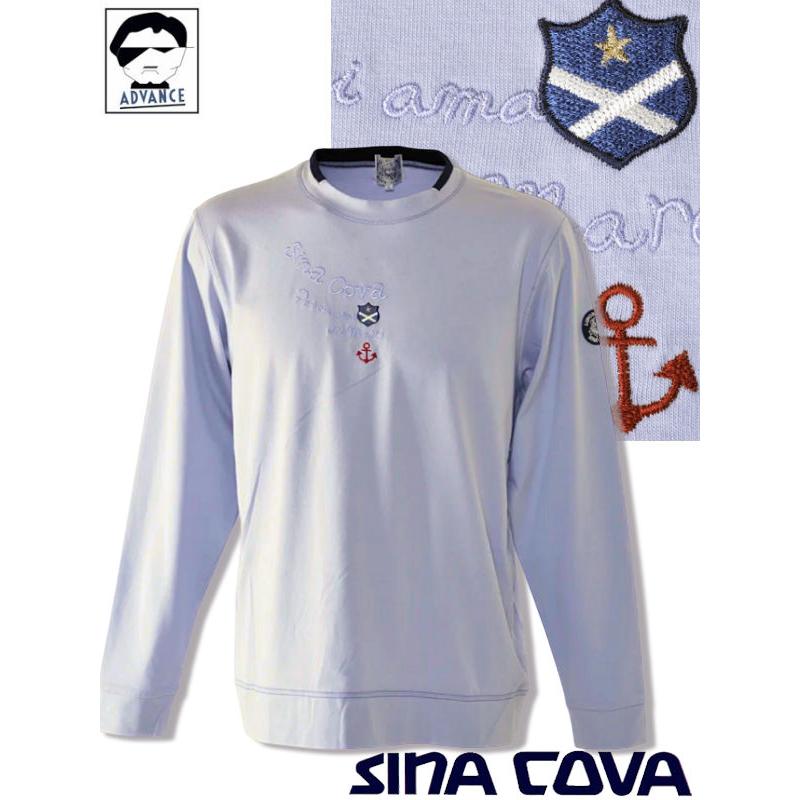 SINA COVA シナコバ 2024新作春夏 長袖Tシャツ アウトレット シナコバゴルフ メンズ ゴルフウエア ちょいワル sina ...