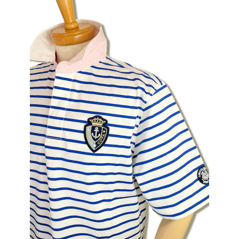 SINA COVA シナコバ ゴルフ 2024新作春夏 半袖ポロシャツ 春夏 メンズ ちょいワル ゴルフウェア sina cova 大きい ...