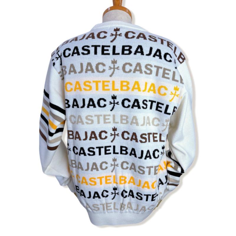 CASTELBAJAC（カステルバジャック） 30％OFF セール CASTELBAJAC 2025秋冬新作 メンズ ちょいワル 服 長袖ニット ロゴ総柄セーター ゴルフウェア 送料無料 ...