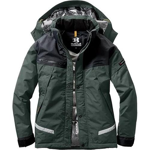 BURTLE バートル 7610 4L 防水防寒ジャケット(大型フード付き)(ユニセックス) 作業着 作業服 防寒着 : ユニフォームコンシェルジュ - 通販 - Yahoo!ショッピング